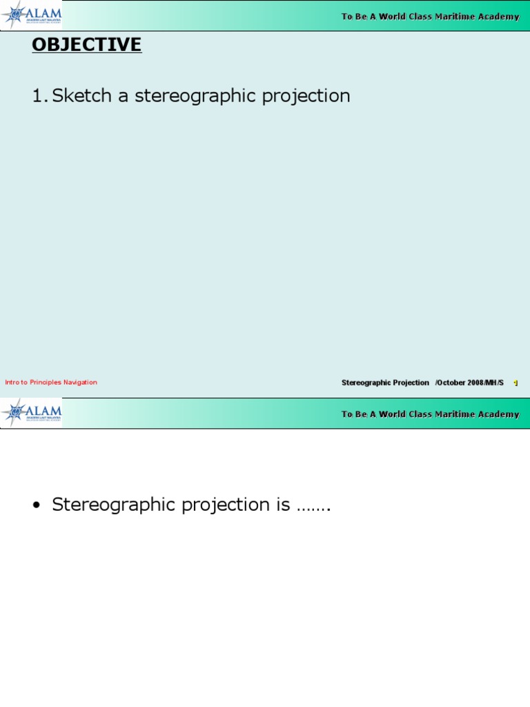 Objective: 1. Sketch A Stereographic Projection | PDF | Geometry ...