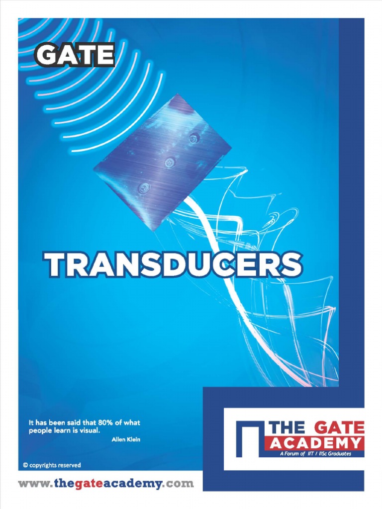GATE Transducers Book | PDF | Sensor | Pressure Measurement
