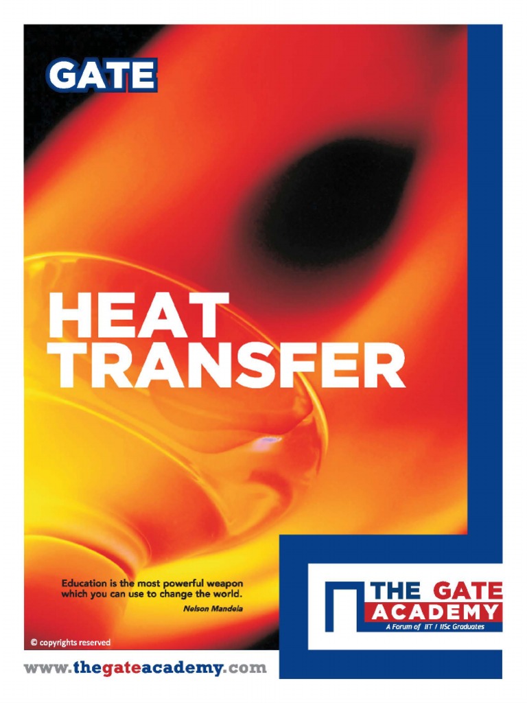 GATE Heat Transfer Book | PDF | Thermal Conduction | Thermal Conductivity