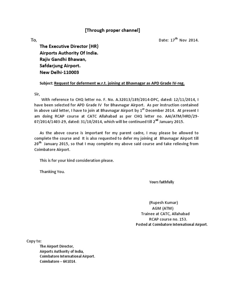 Through Proper Channel | PDF