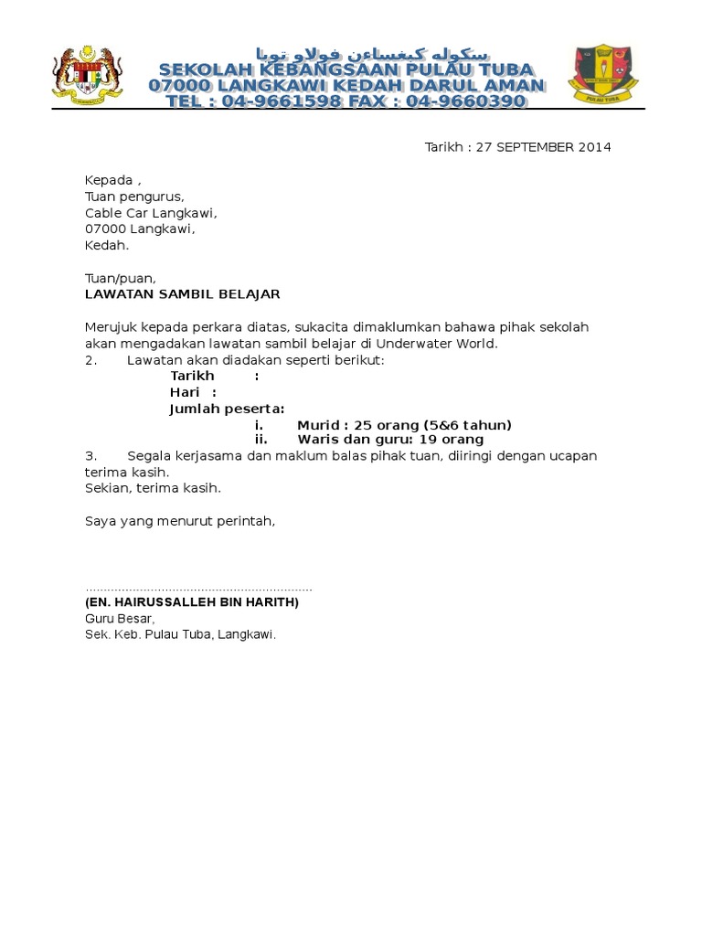 8-Surat-Fax Ke Cable Car Langkawi | PDF