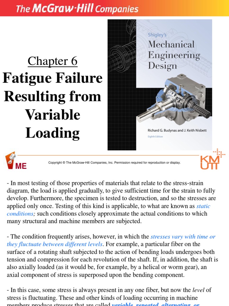 6.fatigue Failures Resulting From Variable Loading | PDF | Fracture ...