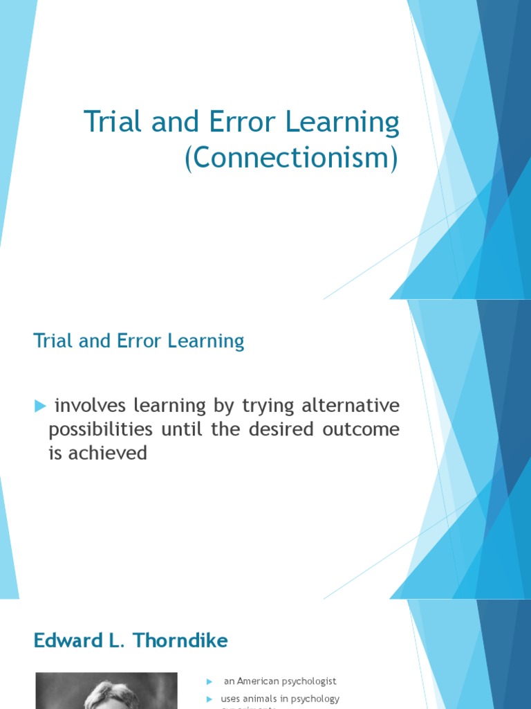 Trial and Error Learning (Connectionism) | PDF