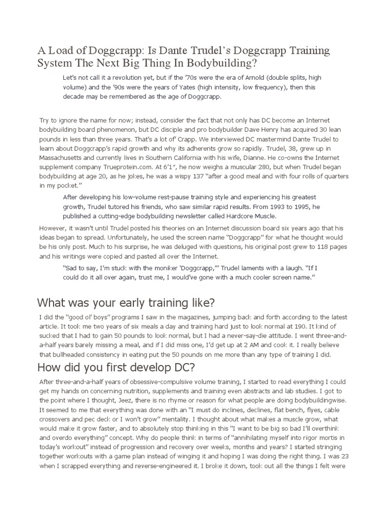 Is Dante Trudel’s Doggcrapp Training System The Next Big Thing In ...