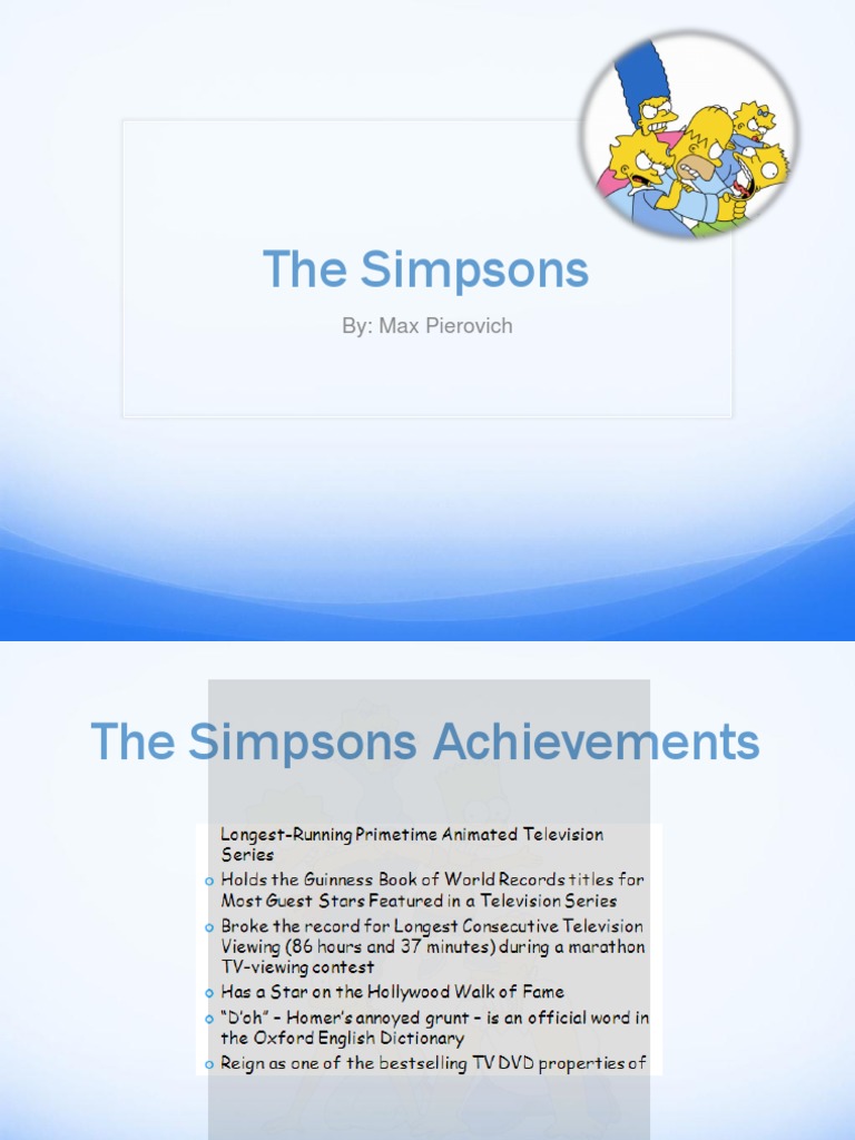 The Simpsons: Awards & Trivia | PDF | Classics