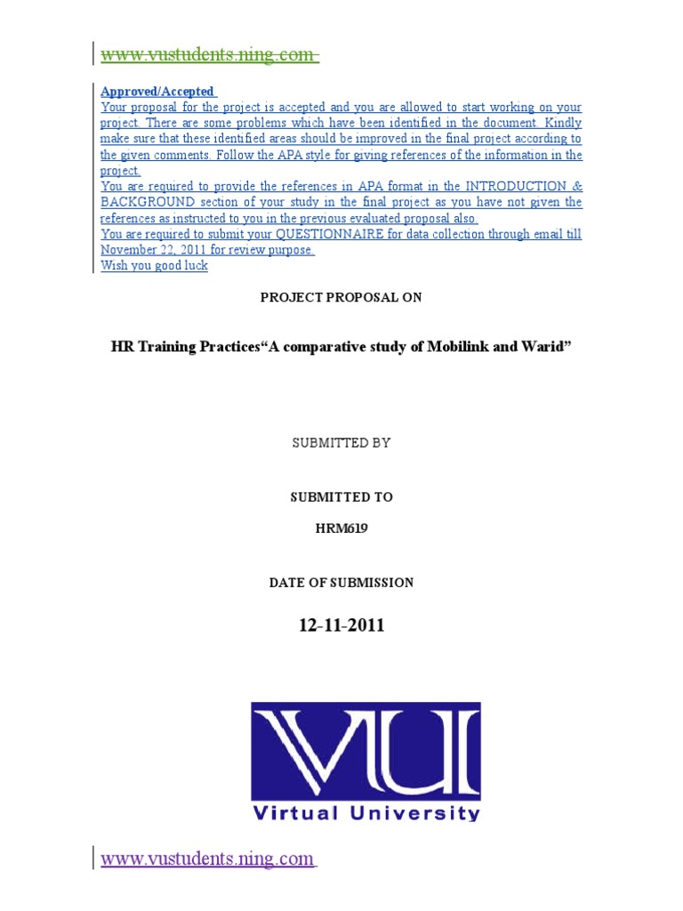 HRM619 Propsal Sample | PDF | Human Resource Management | Employment