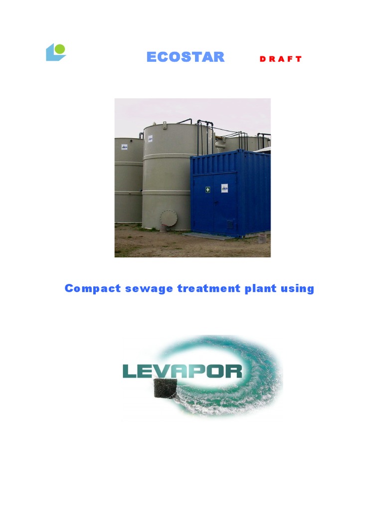 Ecostar - Compact Aer STP Using Levapor | PDF | Sewage Treatment ...