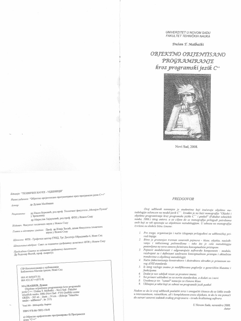 Objektno Programiranje Malbaski | PDF
