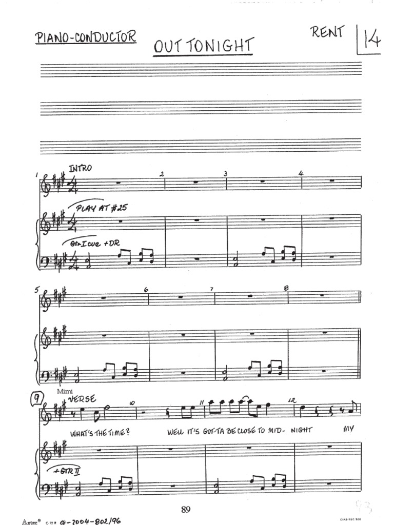 Rent - Out Tonight | PDF