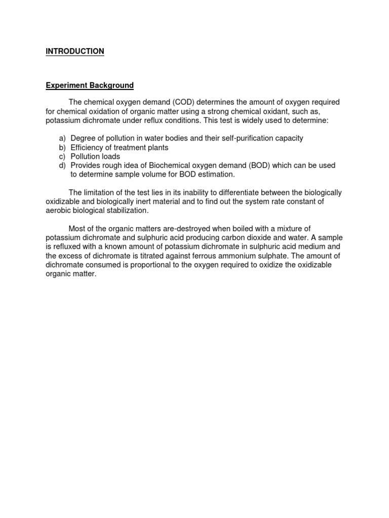 Cod Lab Report | PDF | Chemical Compounds | Physical Sciences
