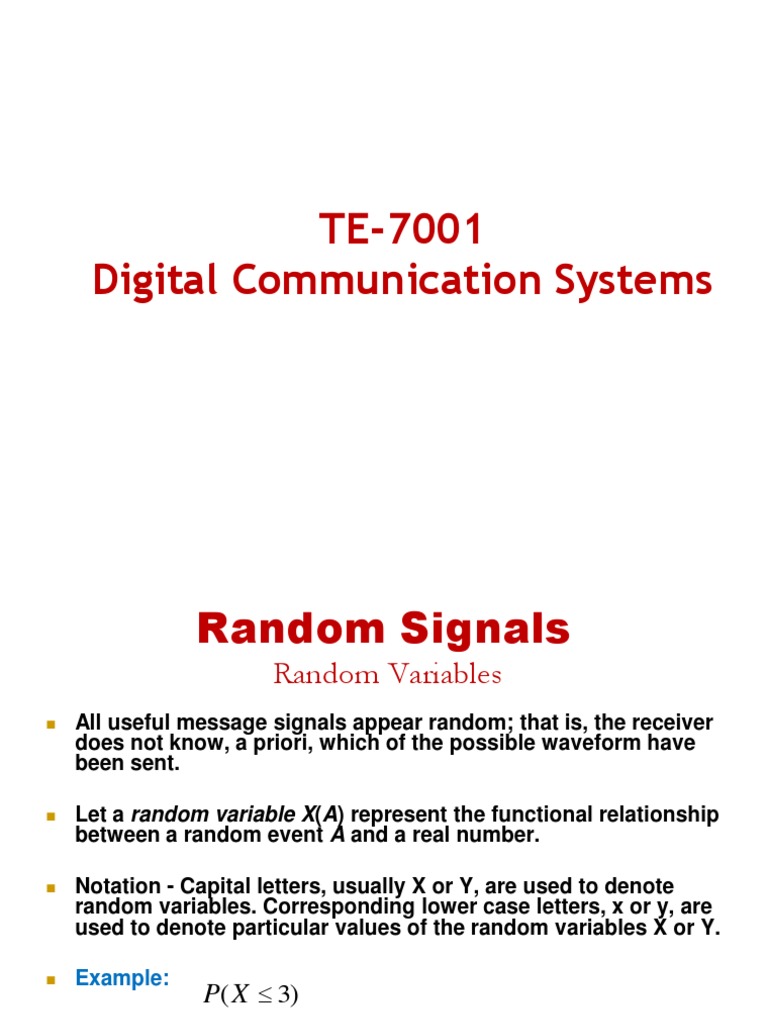 Lec 3 MSC Dcs - Fall 2013 | Download Free PDF | Bandwidth (Signal Processing) | Spectral Density