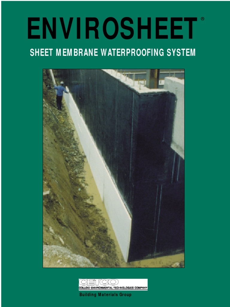 Sheet Membrane Waterproofing System Pdf Concrete Building Materials