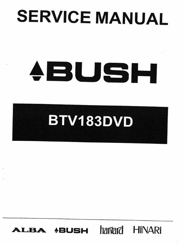 Bush, BTV 183dvd | PDF | Videocassette Recorder | Film And Video Technology