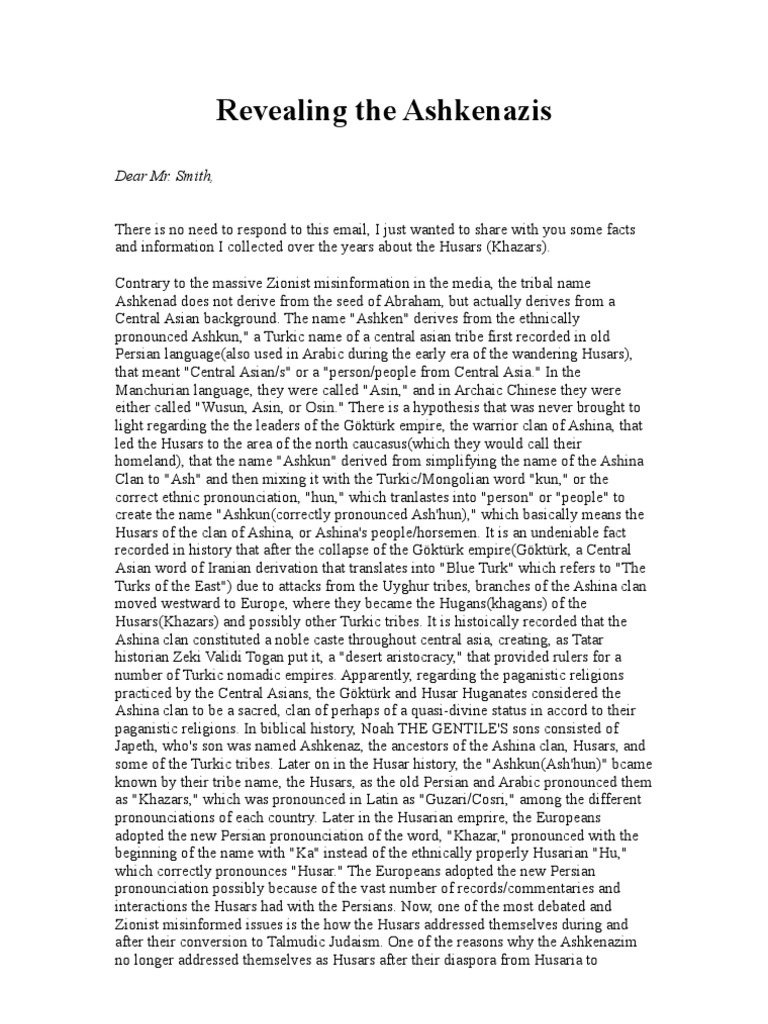 Revealing The Ashkenazis | PDF | Ashkenazi Jews | Hungary