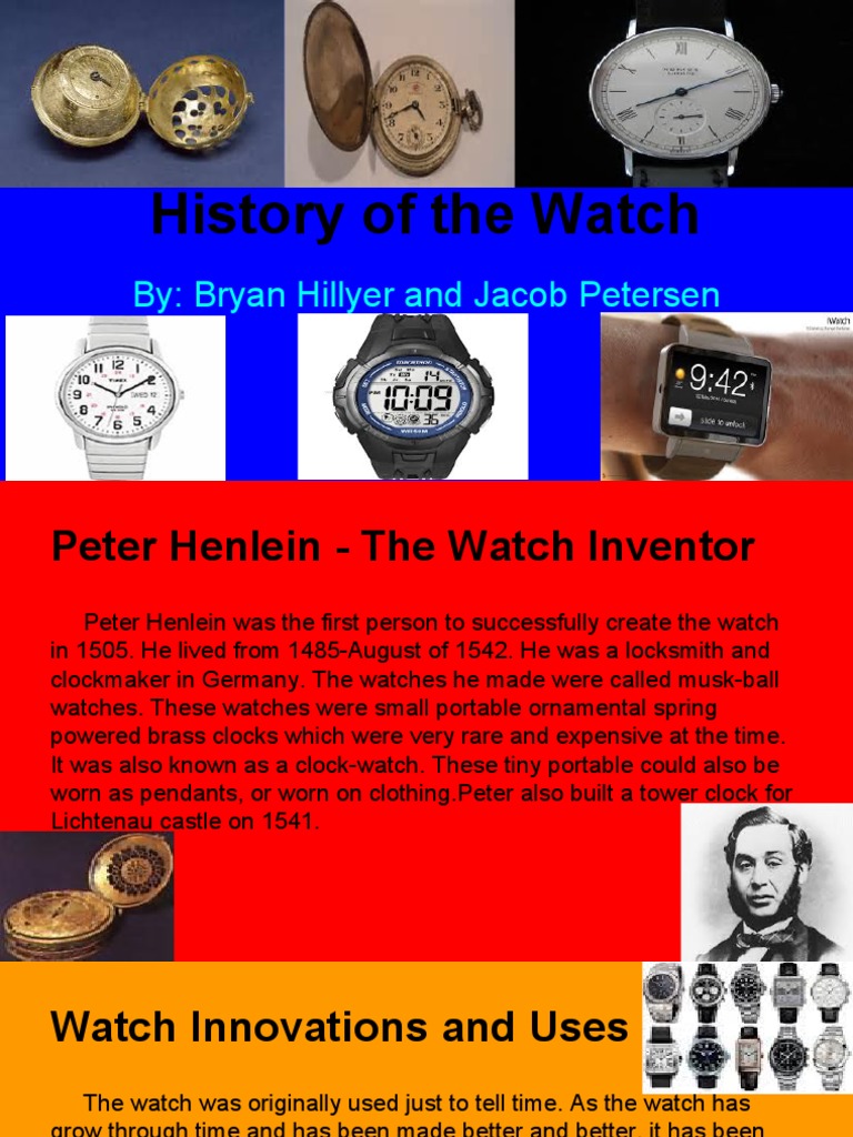 Evolution of Watch Technology | PDF