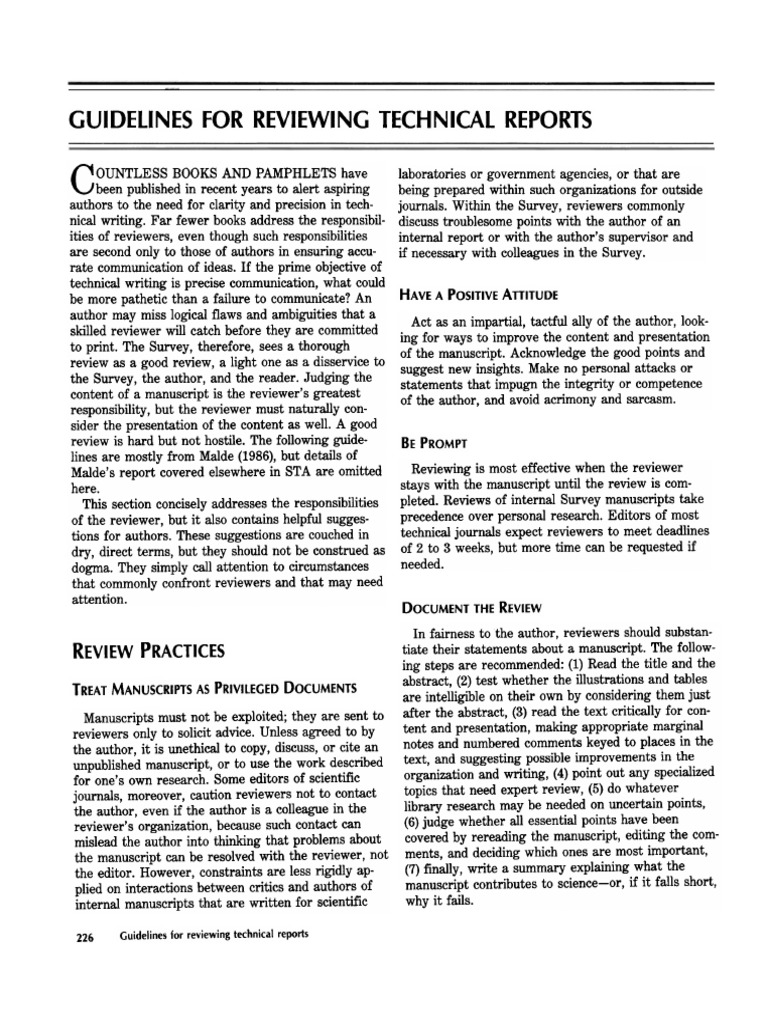 Reviewing A Report | PDF | Abstract (Summary) | Science