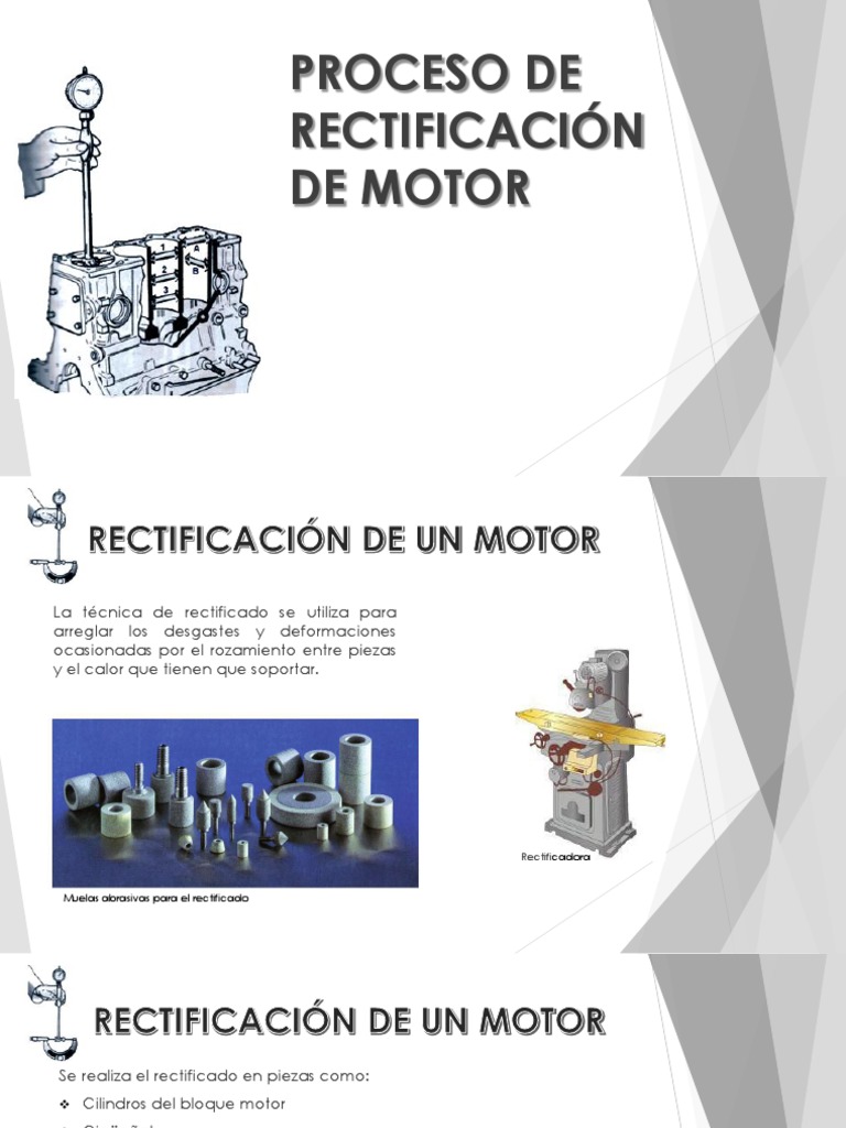 Proceso de Rectificación de Motores | PDF | Pistón | Motor de ...