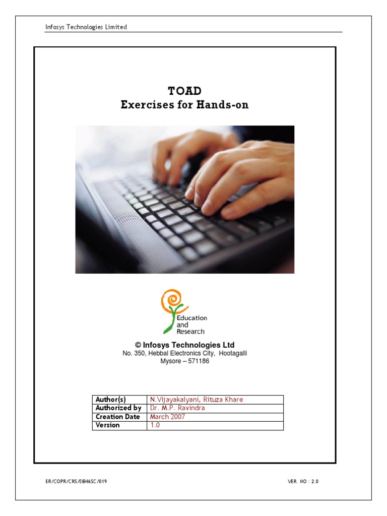 Oracle TOAD Lab Guide | PDF | Oracle Database | Database Schema