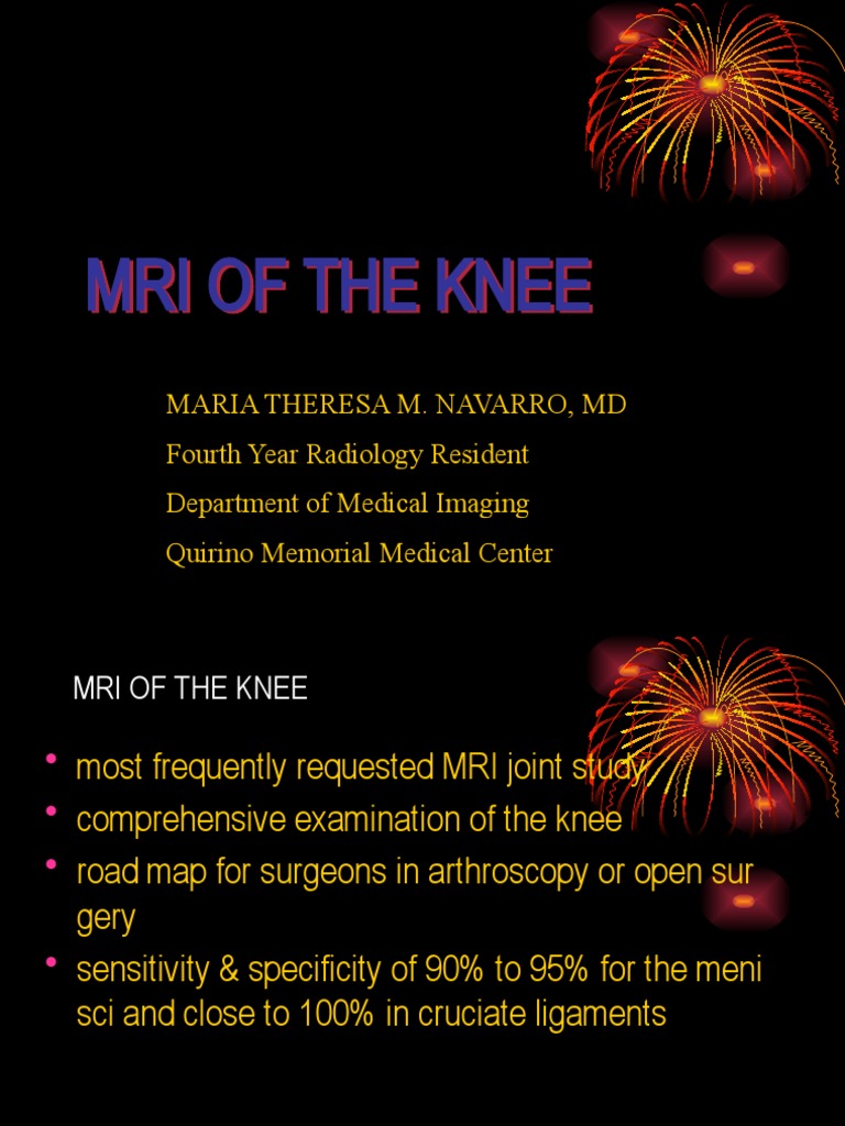 Mri of The Knee and Common Pathologies | PDF | Knee | Limbs (Anatomy)