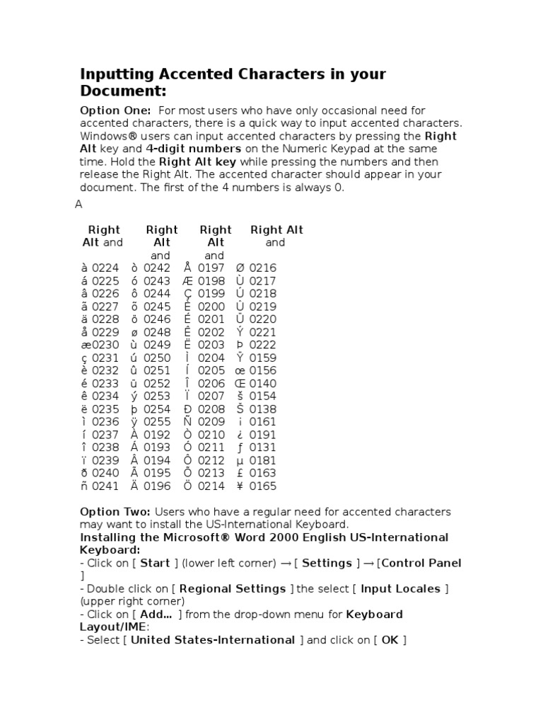 Accents Keyboard Pdf Latin Script Semiotics