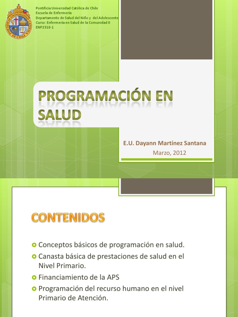 Programacion en Salud | Enfermería | Pobreza | Prueba gratuita de 30 ...