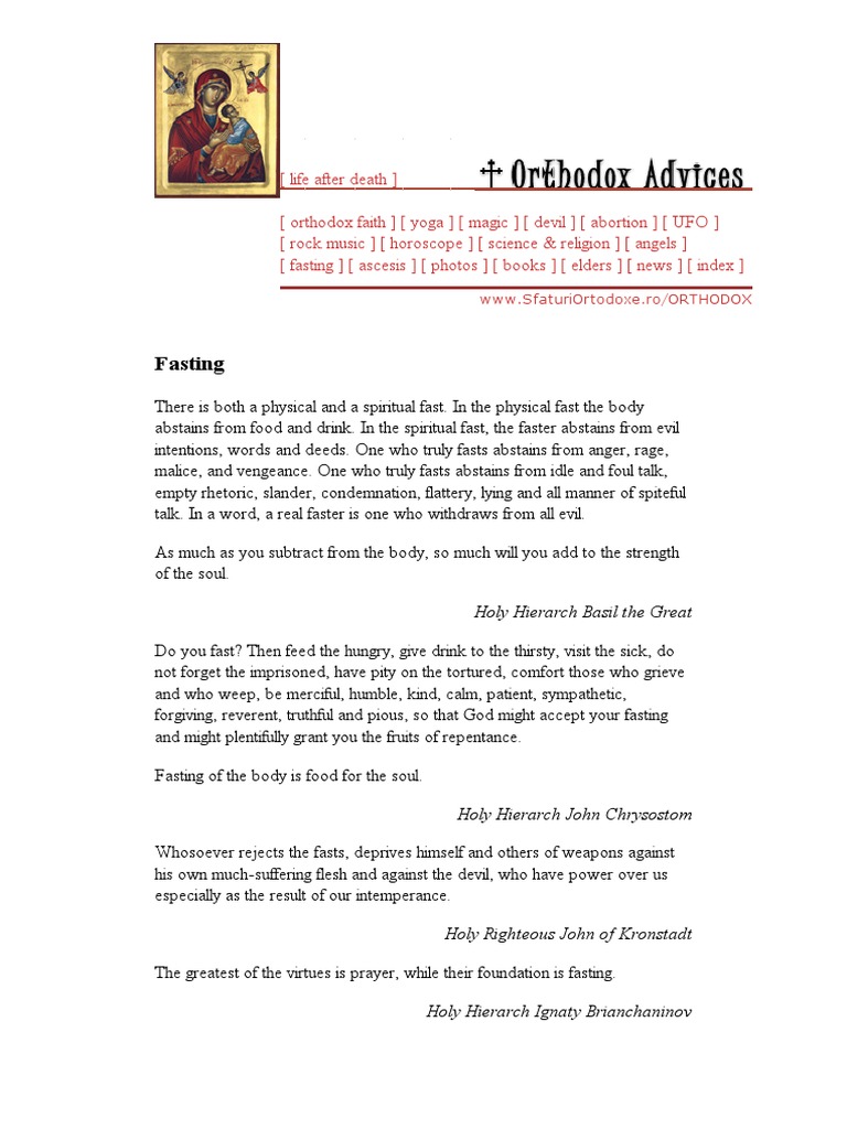 Fasting: A Spiritual Discipline | PDF | Eastern Orthodox Church | Fasting