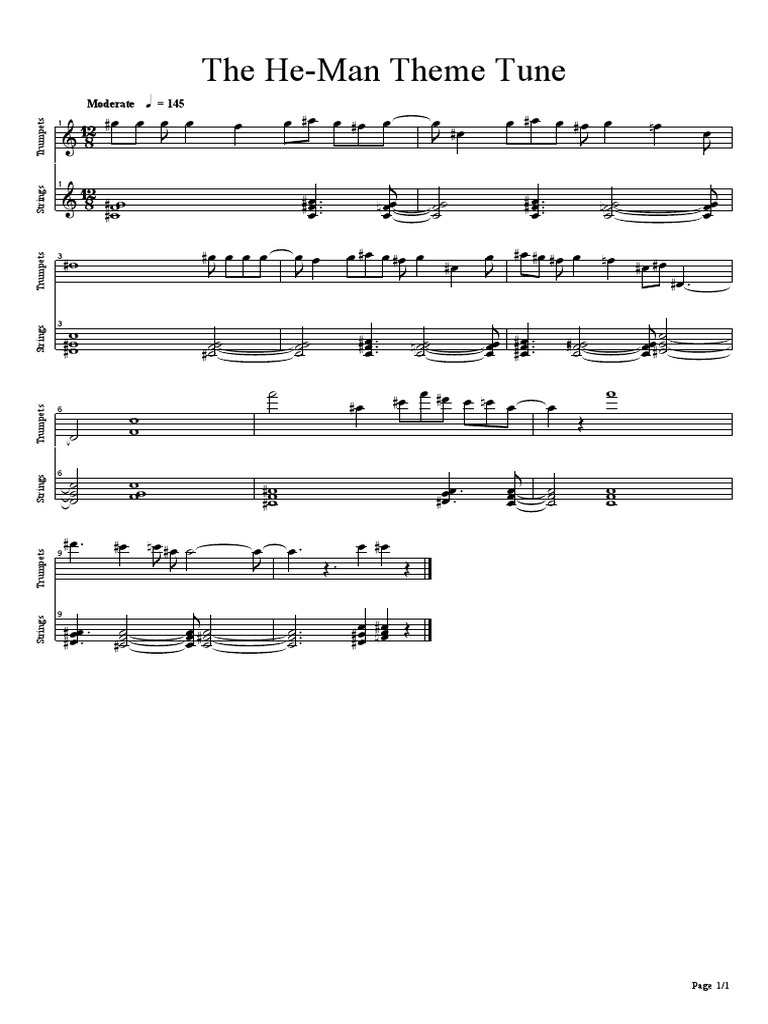 The He-Man Theme Tune | PDF