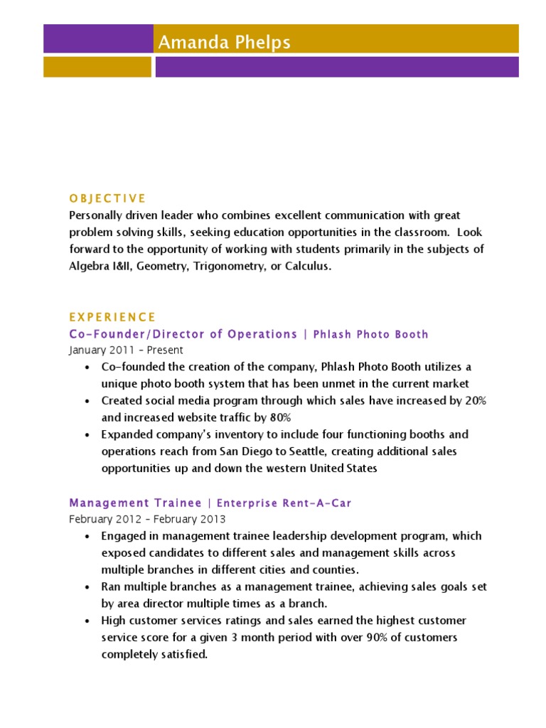 Amanda Phelps: Education & Leadership Skills | PDF | Microsoft Office ...