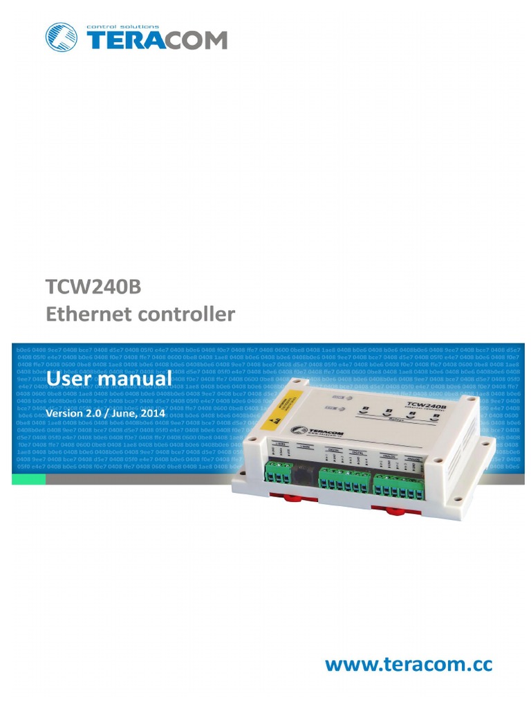 Ethernet Controller TCW240B R2.0 | PDF | Computer Network | Electrical ...