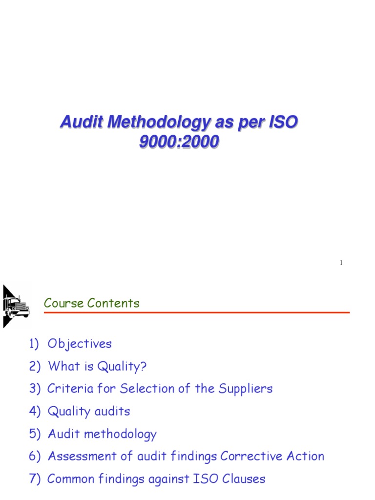 Audit Methodology As Per ISO 9000:2000 | PDF | Iso 9000 | Audit