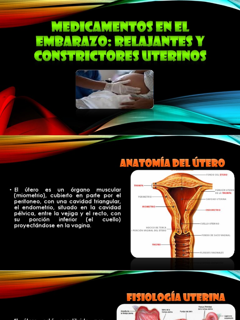 Fármacos y Contracciones Uterinas | PDF | Parto | El embarazo