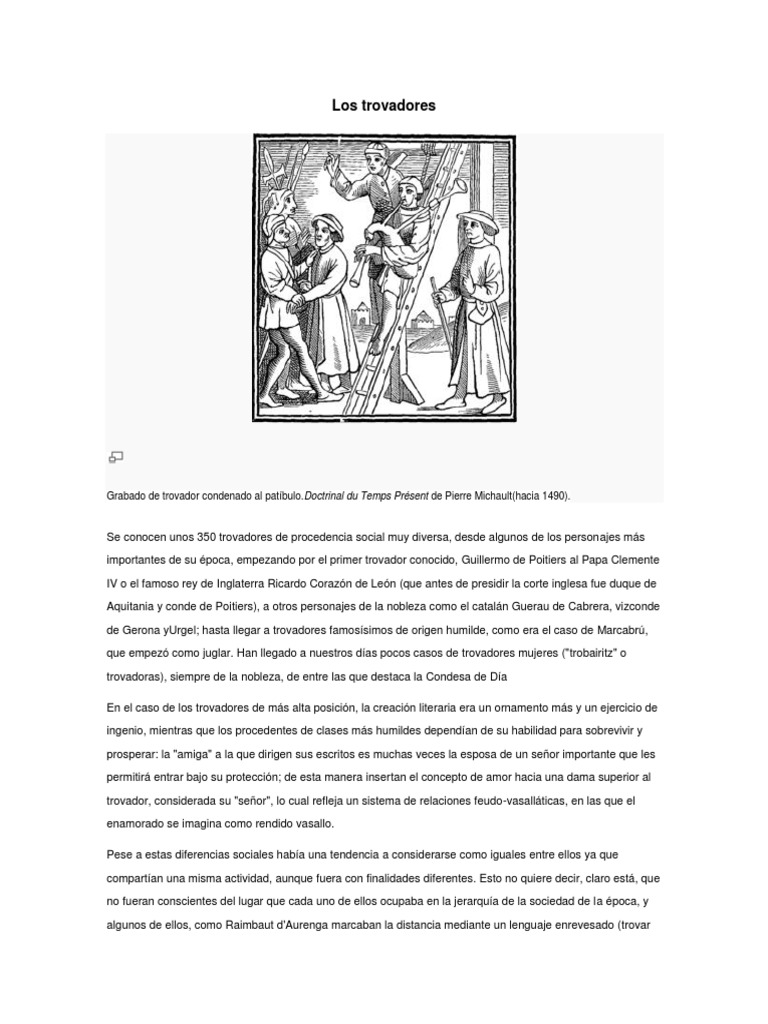 Trovador Es | PDF | Idiomas | Poesía