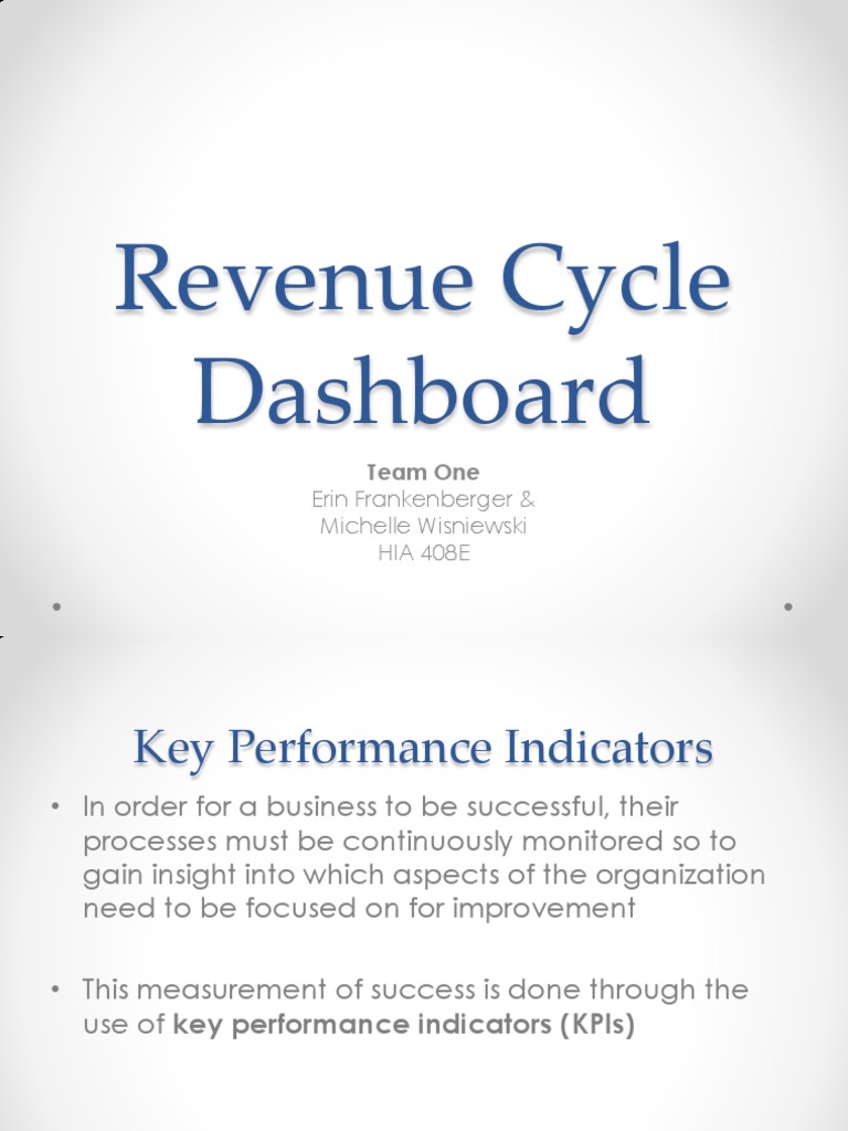 Revenue Cycle Management KPIs Overview | PDF | Performance Indicator ...