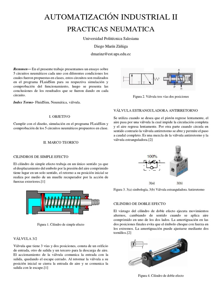 circuito Neumatico | Neumática | Pistón