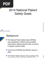 National Patient Safety Goals (2024) - Joint Commission | PDF | Medical ...