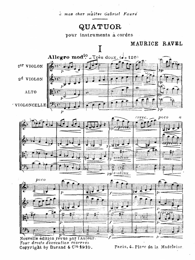 Ravel String Quartet | PDF