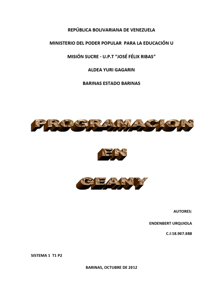 GEANY Manual | PDF | Programa de computadora | Programación
