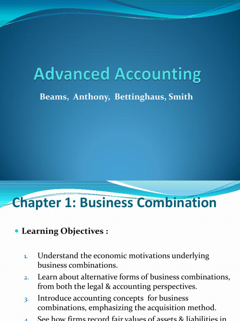 Advanced Accounting | PDF