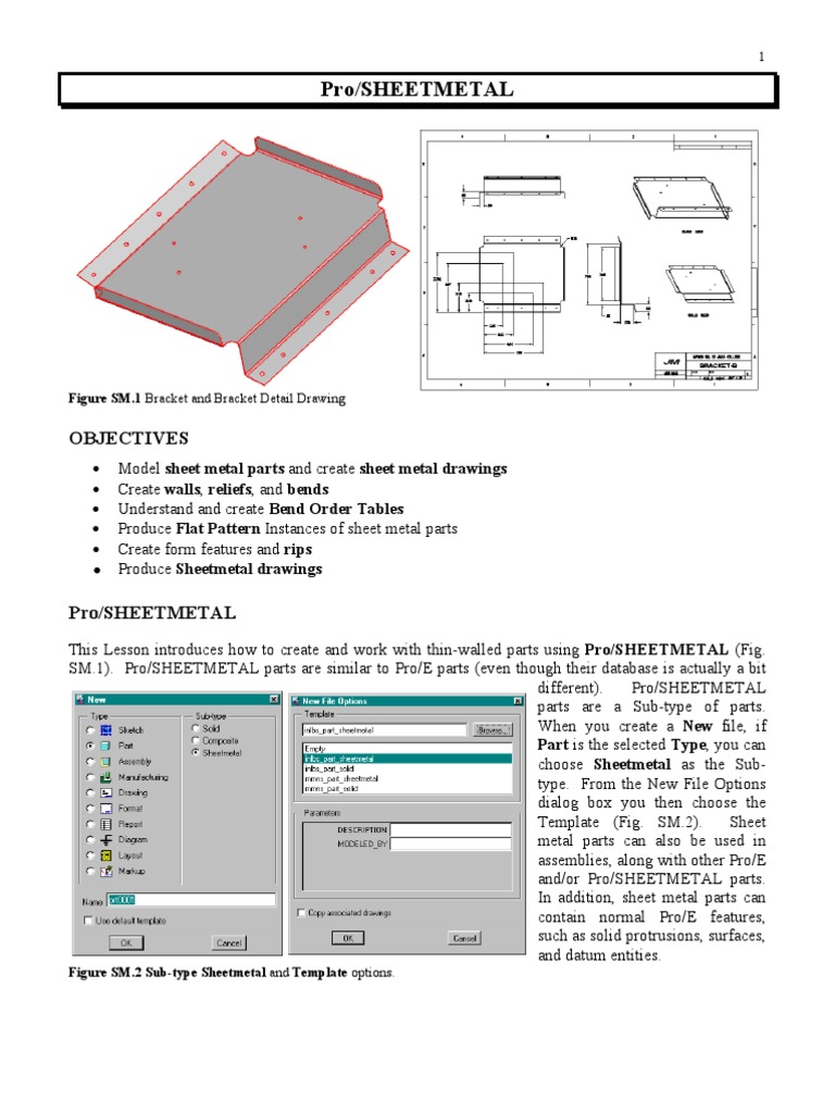 Pro Sheetmetal LESSON | PDF | Sheet Metal | Geometry