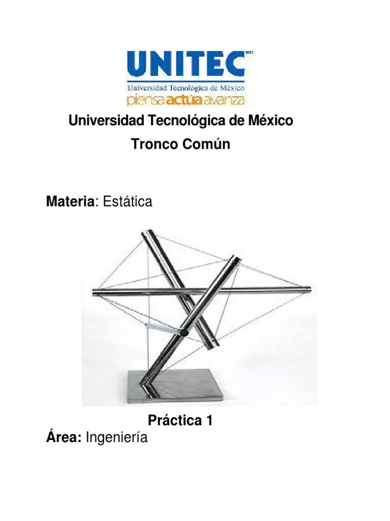 Práctica 1 Equilibrio de Fuerzas | PDF | Vector Euclidiano | Fuerza
