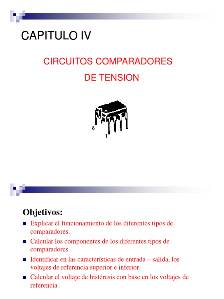 Comparadores Cap 4 | PDF | Amplificador operacional | Señal analoga