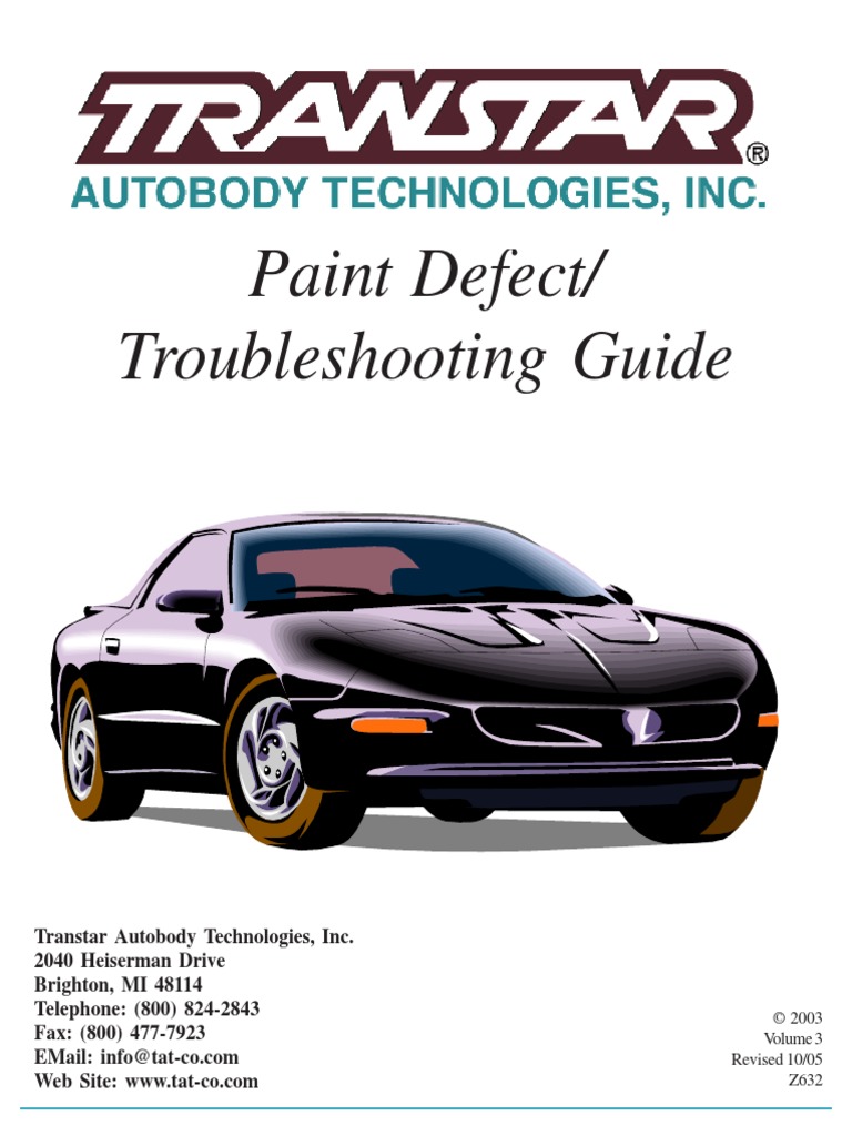 Paint Defect Troubleshooting Guide PDF | PDF | Paint | Manmade Materials
