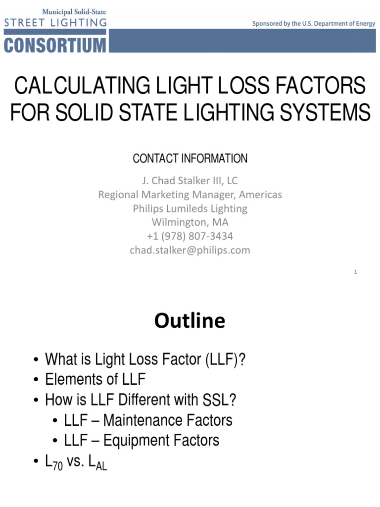Calculating Light Loss Factors for LED Lighting System | Light Emitting ...