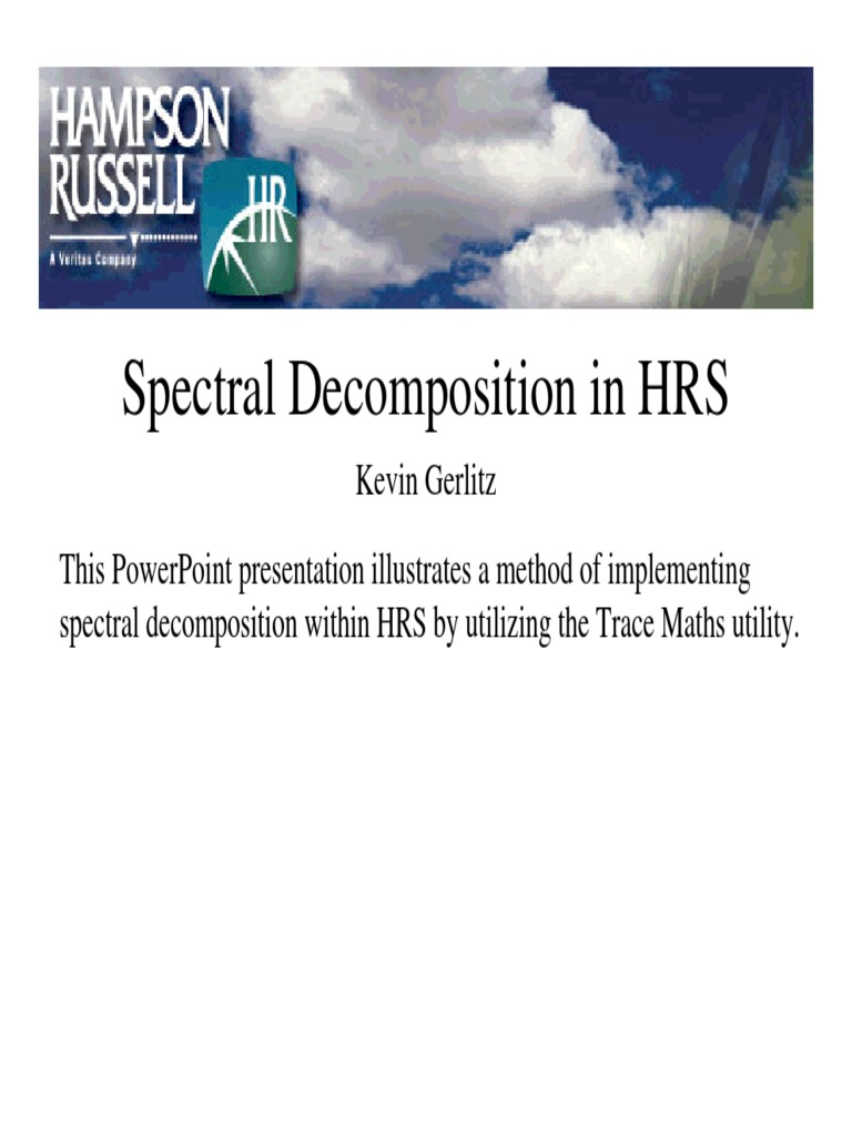 2273 Spectral Decomp | Download Free PDF | Spectral Density | Spectrum
