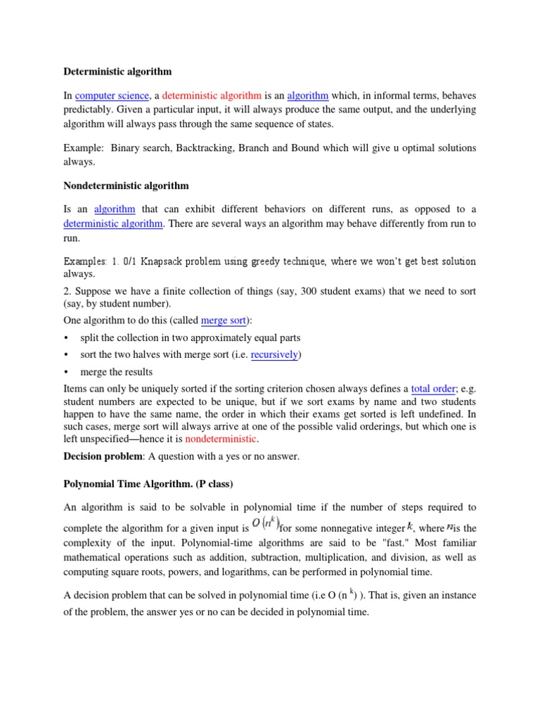 Computer Science Algorithm | Download Free PDF | Time Complexity | Computational Complexity Theory