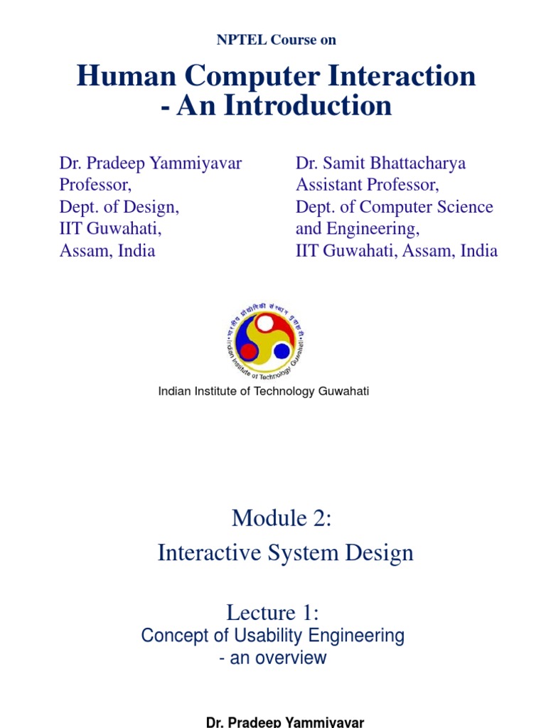 1 Human Computer Interaction | PDF | Usability | Human–Computer Interaction
