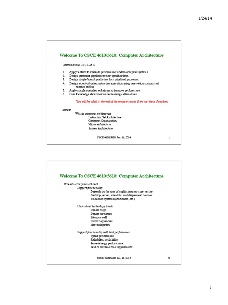 Advanced Computer Architecture Pdf Central Processing Unit