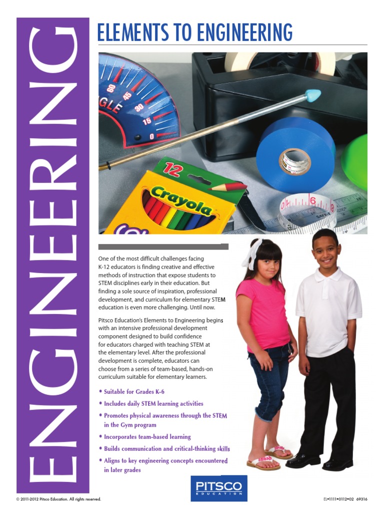 Elements To Engineering: Development, and Curriculum For Elementary ...