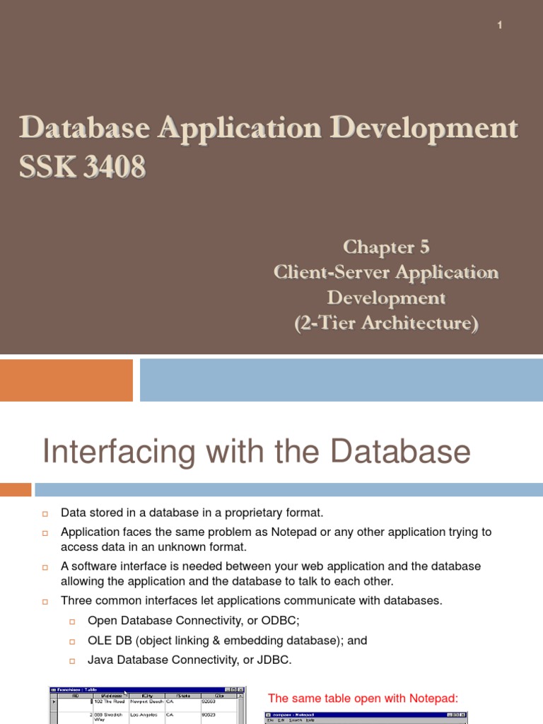 Database SSK3408-Chapter05 | PDF | Application Programming Interface | Databases