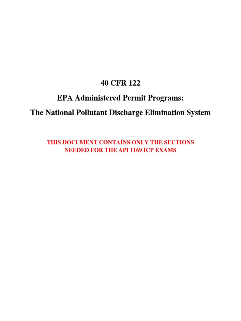 NPDES Permit Program Overview | PDF | Clean Water Act | Sewage Treatment
